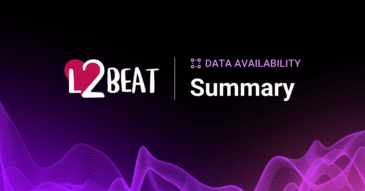 Data Availability Summary - L2BEAT