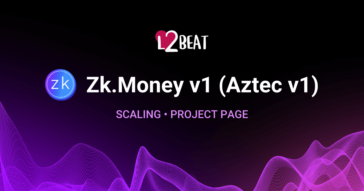 Zk.Money v1 (Aztec v1) - L2BEAT